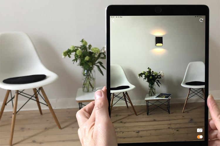 Augmented Reality App "AR LuminAiRe": ON-LIGHT · Licht im Netz®